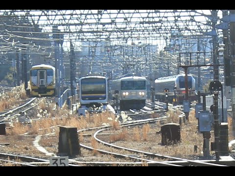 2021年の 成田臨 185系 E257系 E653 系 早春成田初詣・成田山初詣やまなし・成田山初詣ぐんま・成田山初詣横須賀・成田山初詣常磐 2021年1月10日 - YouTube