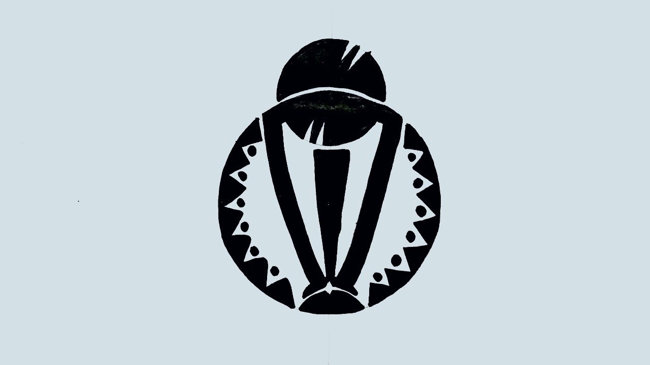 ICC Cricket World Cup Logo Drawing Tutorial For Beginners @Gurzaibart ...