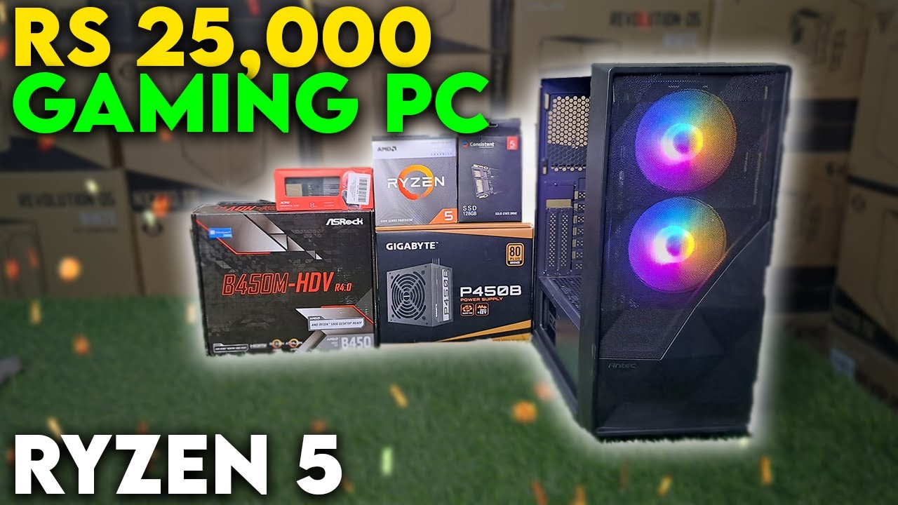 Rs 25000 Gaming PC Build | Ryzen 5 4600G [Gaming PC] #pcbuild #techpc7 ...