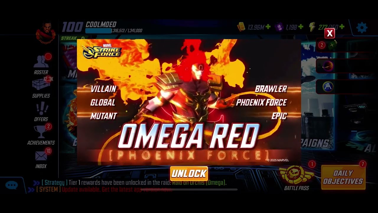Omega red phoenix force intro in game MSF - YouTube