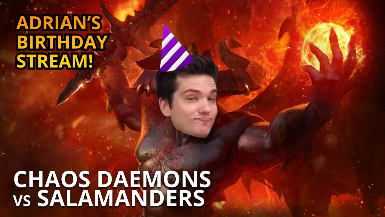 Chaos Daemons vs Salamanders - Warhammer 40k Battle Report - YouTube