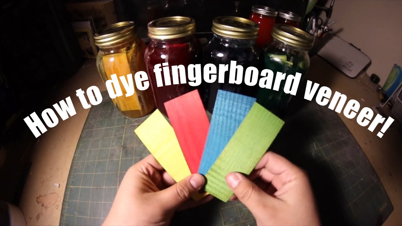 How to dye fingerboard veneer - YouTube