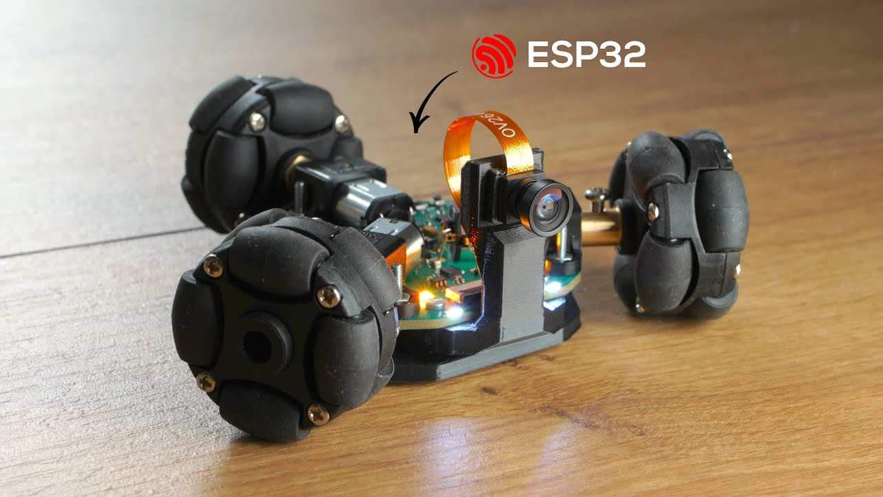 Esp32 Based Omnidirectional Robots W Camera Makermoekoe Youtube