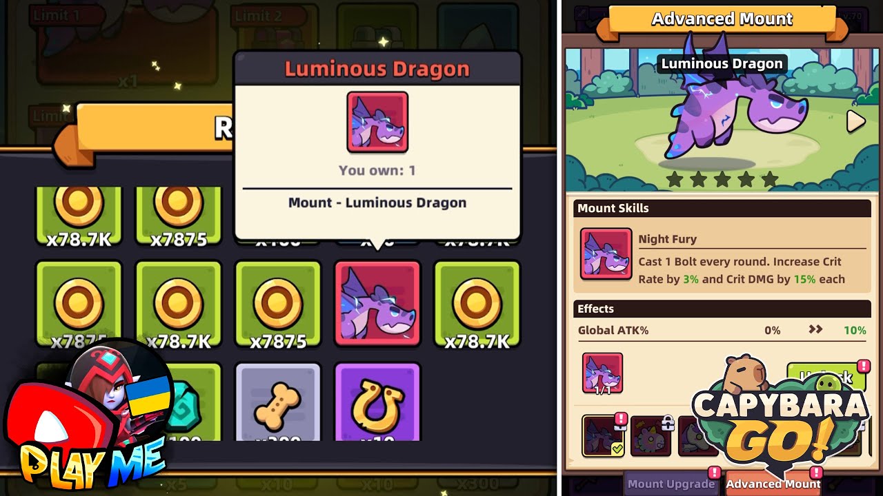 LUMINOUS DRAGON, HOW MANY COINS IT TOOK ME TO GET IT? - Capybara Go Capy Gacha Event - YouTube