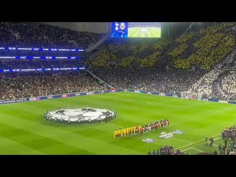 Incredible Tottenham Atmosphere vs Villarreal | Champions League Anthem 2025