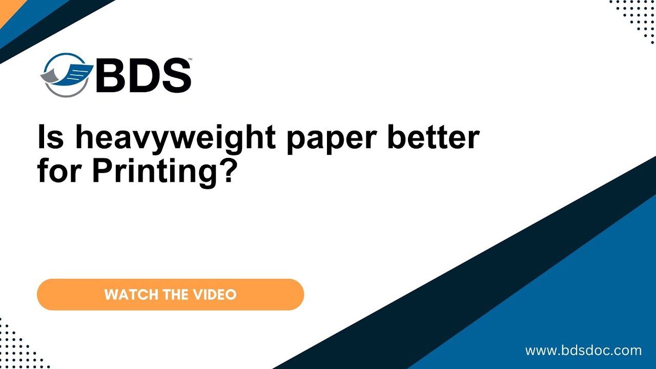 Is Heavy Weight Paper better for Printing? - YouTube