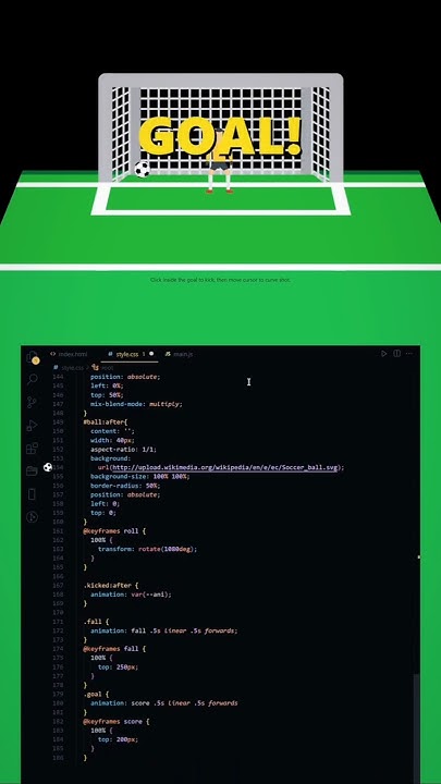 Football Game (JS, CSS & HTML🧑‍💻🎮) #coding #programming #2024 #football #footballgame #gamedev # ...