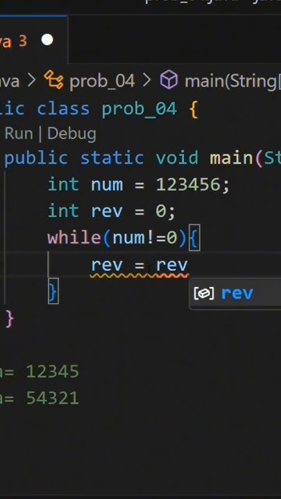 Reverse Number In Java Ii Deepak Coder Shorts Youtube