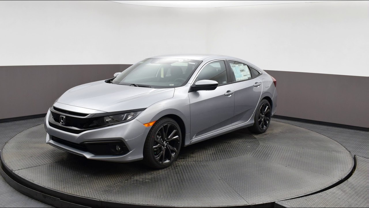 2020 Silver Metallic Honda Civic 4D Sedan #5096 - YouTube