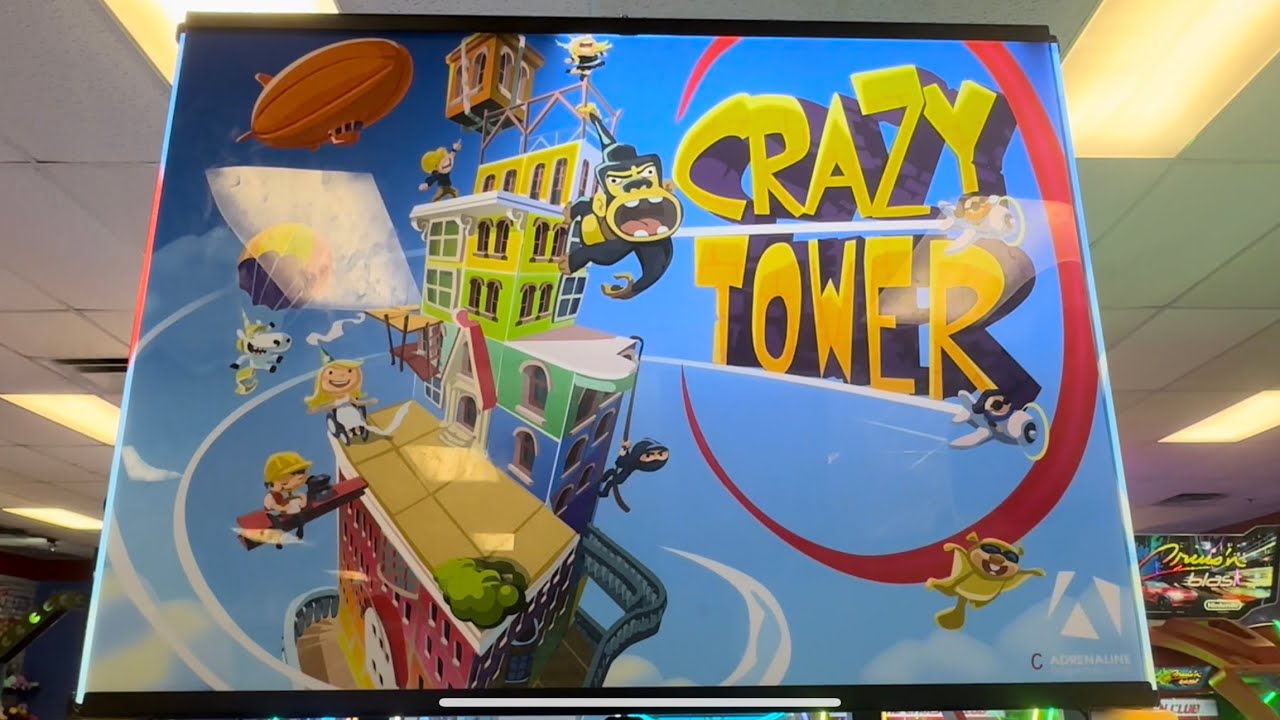 Crazy Tower Arcade Game at Nickel City Fun Center - YouTube