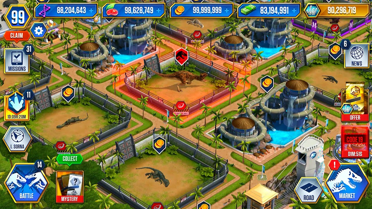 CODE 19 WITH PVP AND DEFEAT 30 OPPONENTS | JURASSIC WORLD THE GAME ...