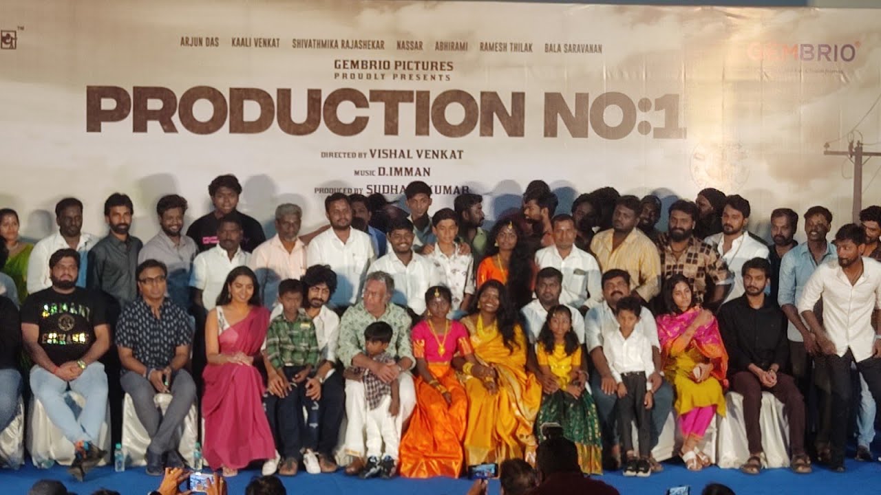"Gembrio Pictures - Production No 1" New Movie Poojai | Arjun Das ...