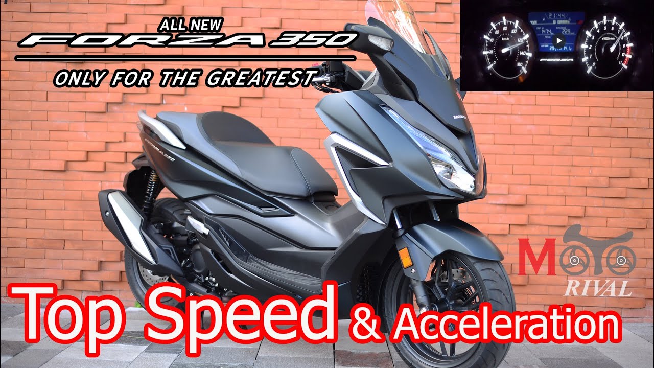 Top Speed & Accerelation Test for All New Honda Forza 350 by MotoRival ...