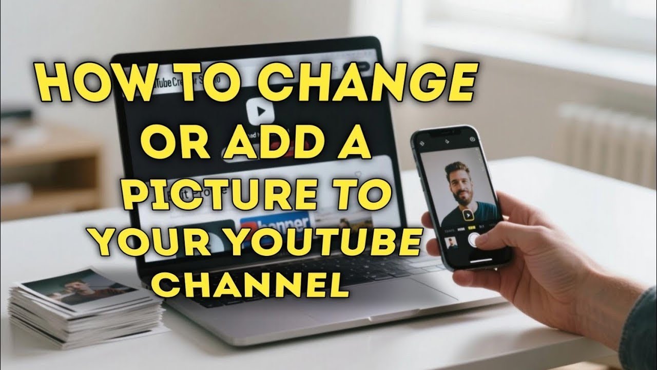 How to change or add a picture to your YouTube channel - YouTube