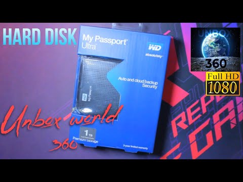 WD MyPassport Ultra 1TB hard disk unboxing ! ! ! ! !  #asmr