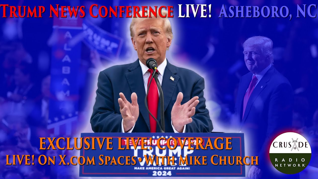 LIVE! Trump News Conference|First Outdoors Since 130724!| Asheboro, NC ...