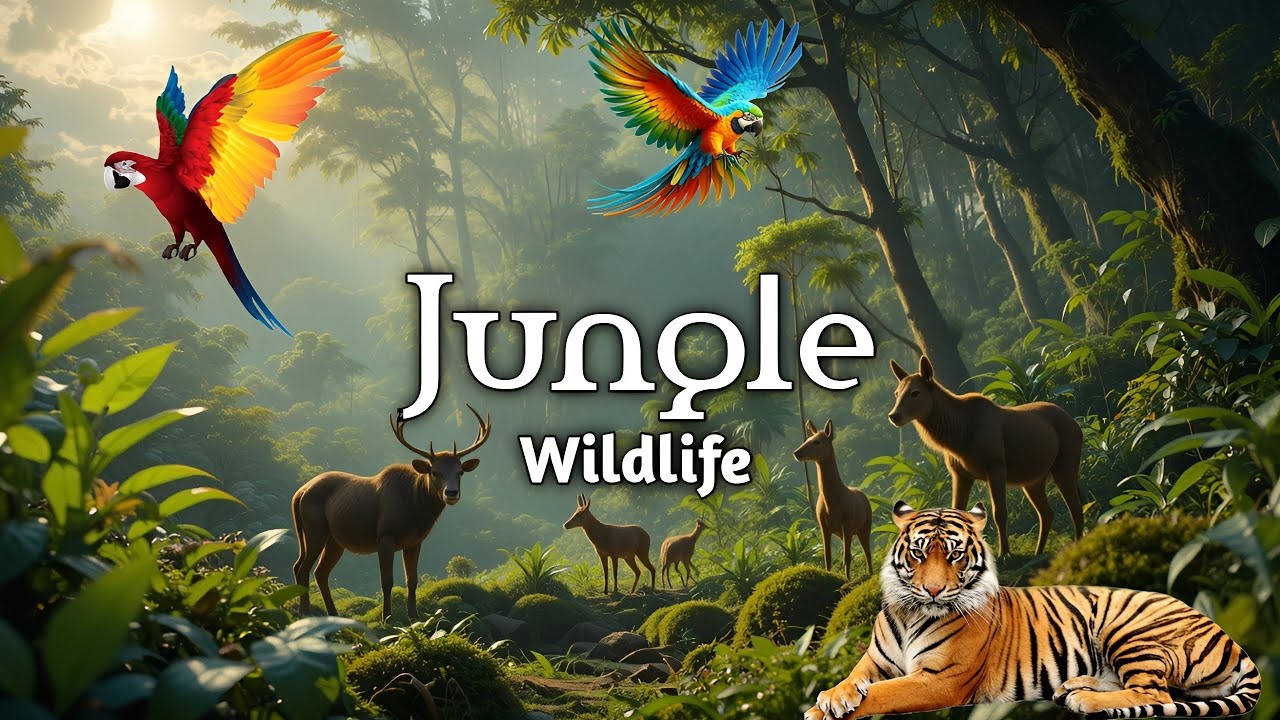 12K HDR Jungle Wildlife | Stunning Cinematic Ultra HD Animals in 60FPS ...