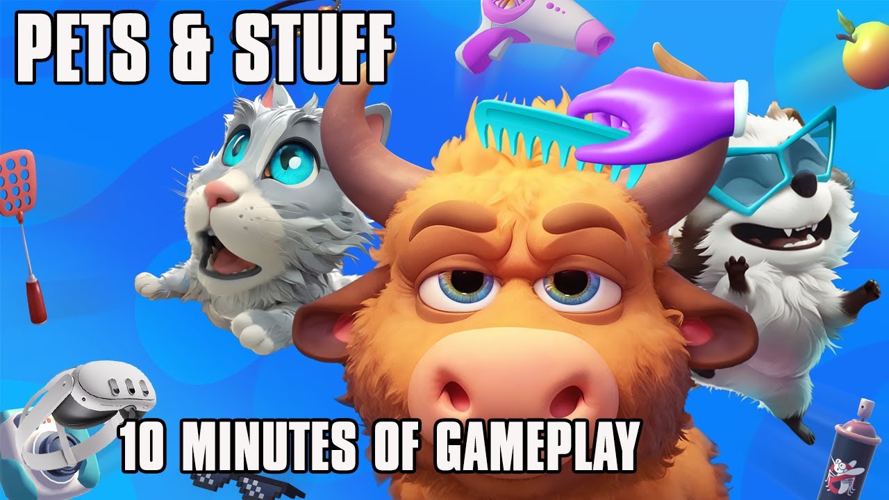 Pets & Stuff Quest 3 Gameplay – The Cutest VR Pet Grooming Experience ...