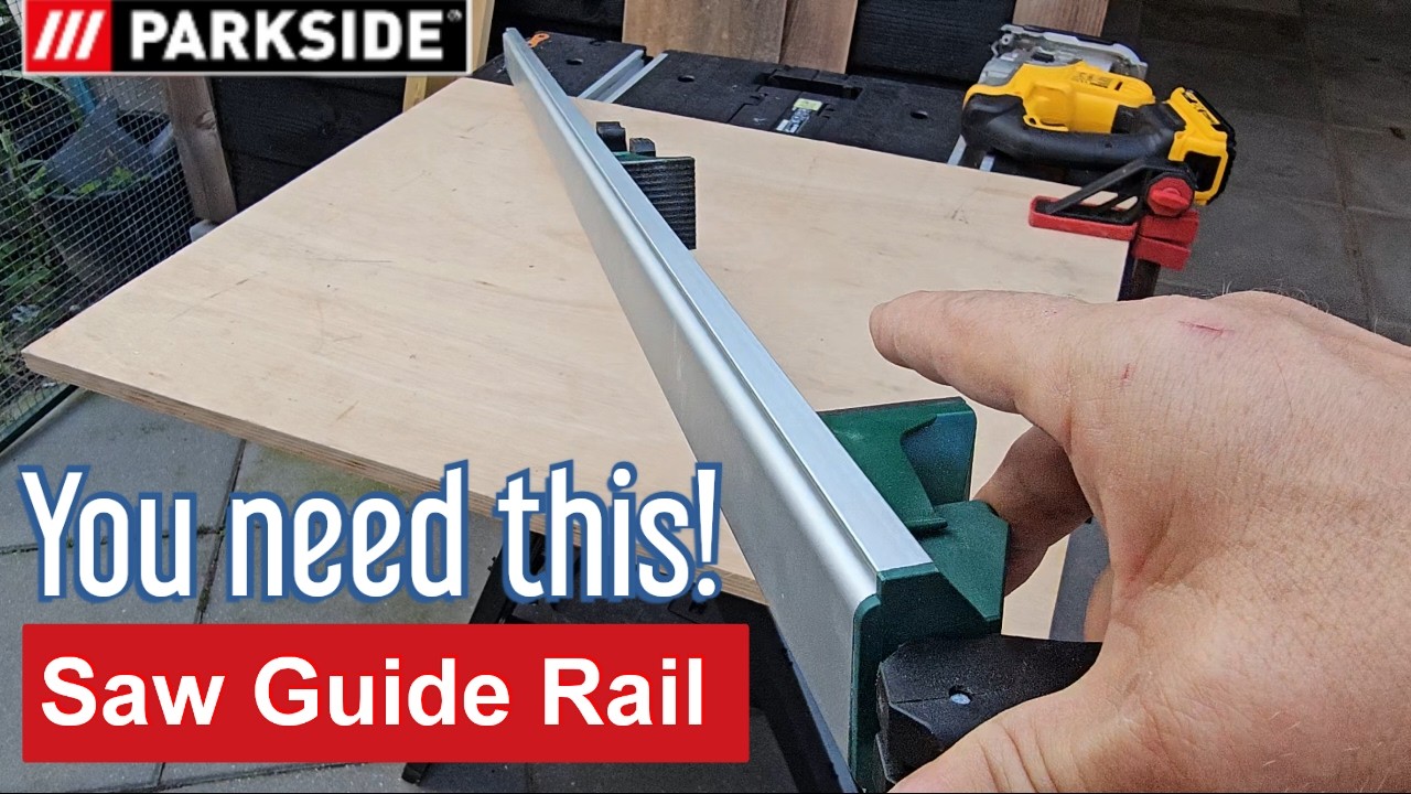 Parkside Clamp and Sawing Guide Rail PSS 1 C2 100cm - YouTube