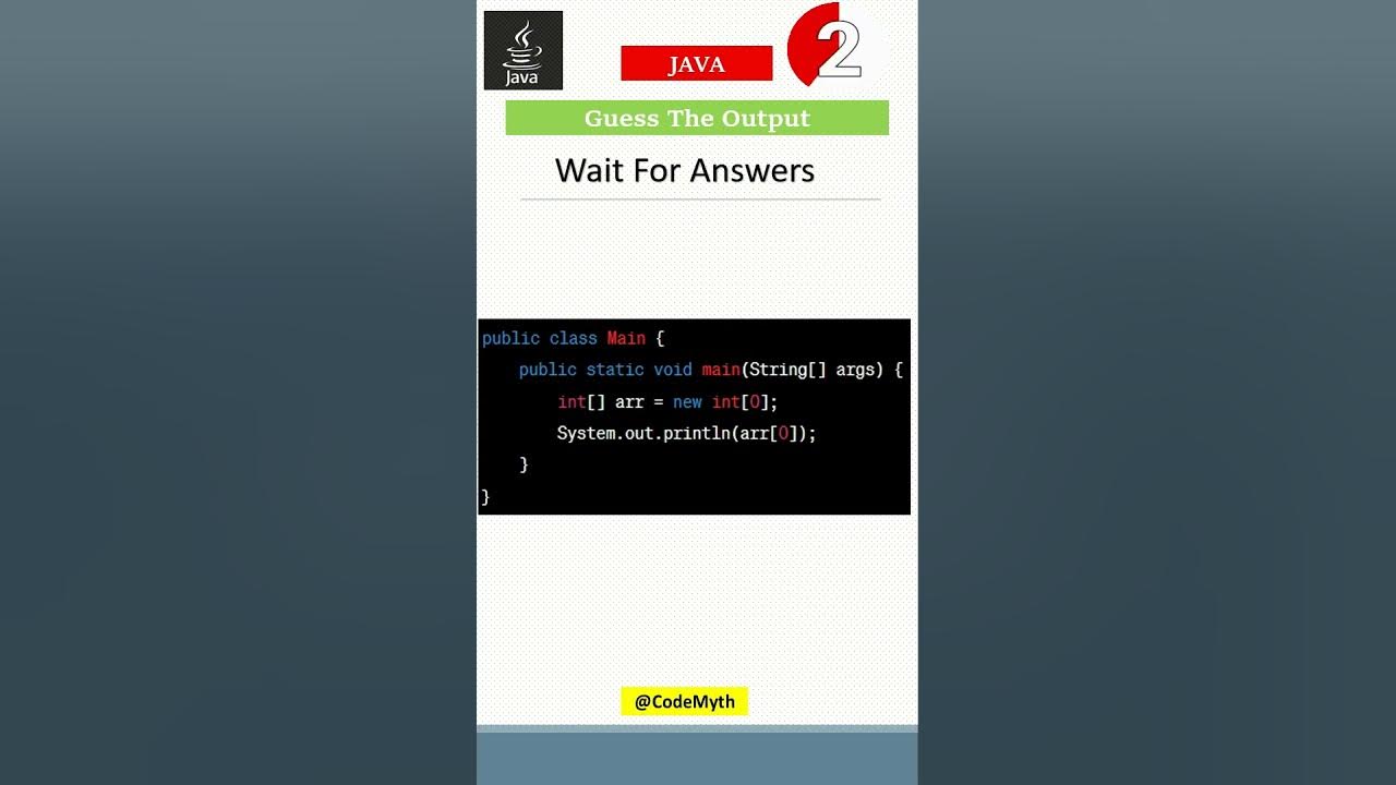 Guess The Output 11 Codemyth Coding Javaframework Codedecode Code Programminglife Youtube