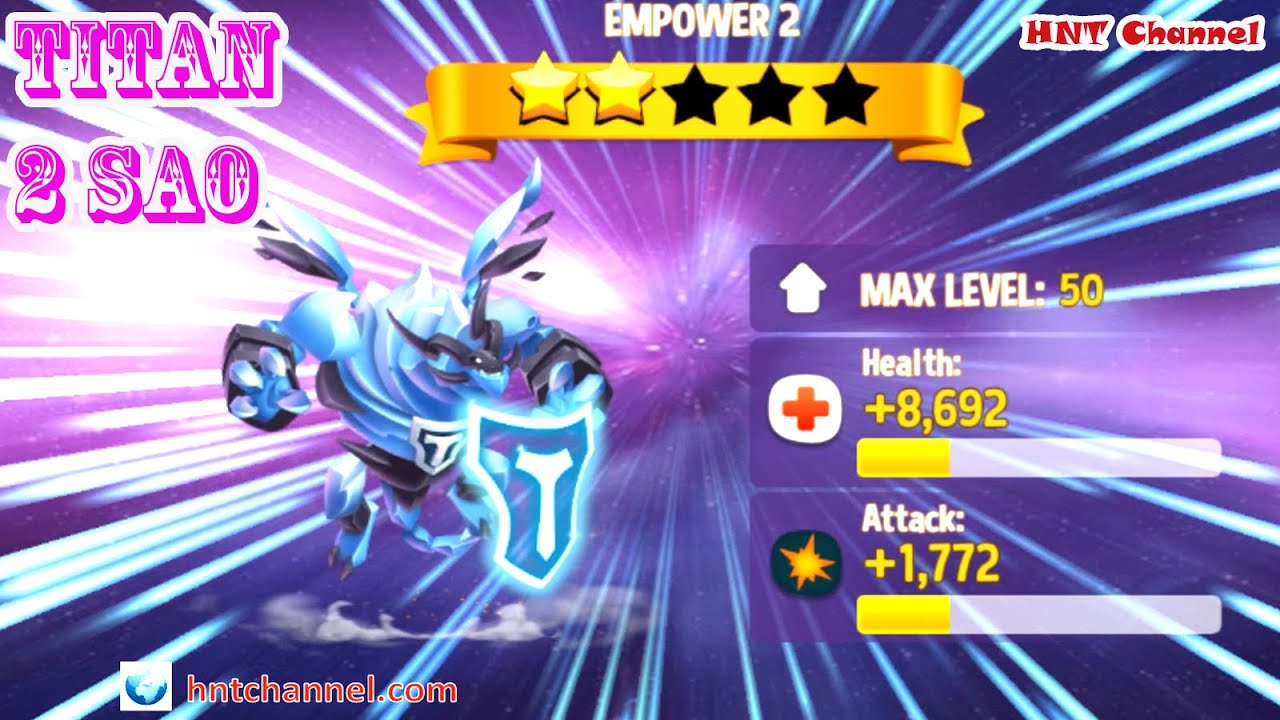 Dragon City Ice Titan Dragon Băng Mới Lên 2 Sao Mới Thành Phố Rồng ...