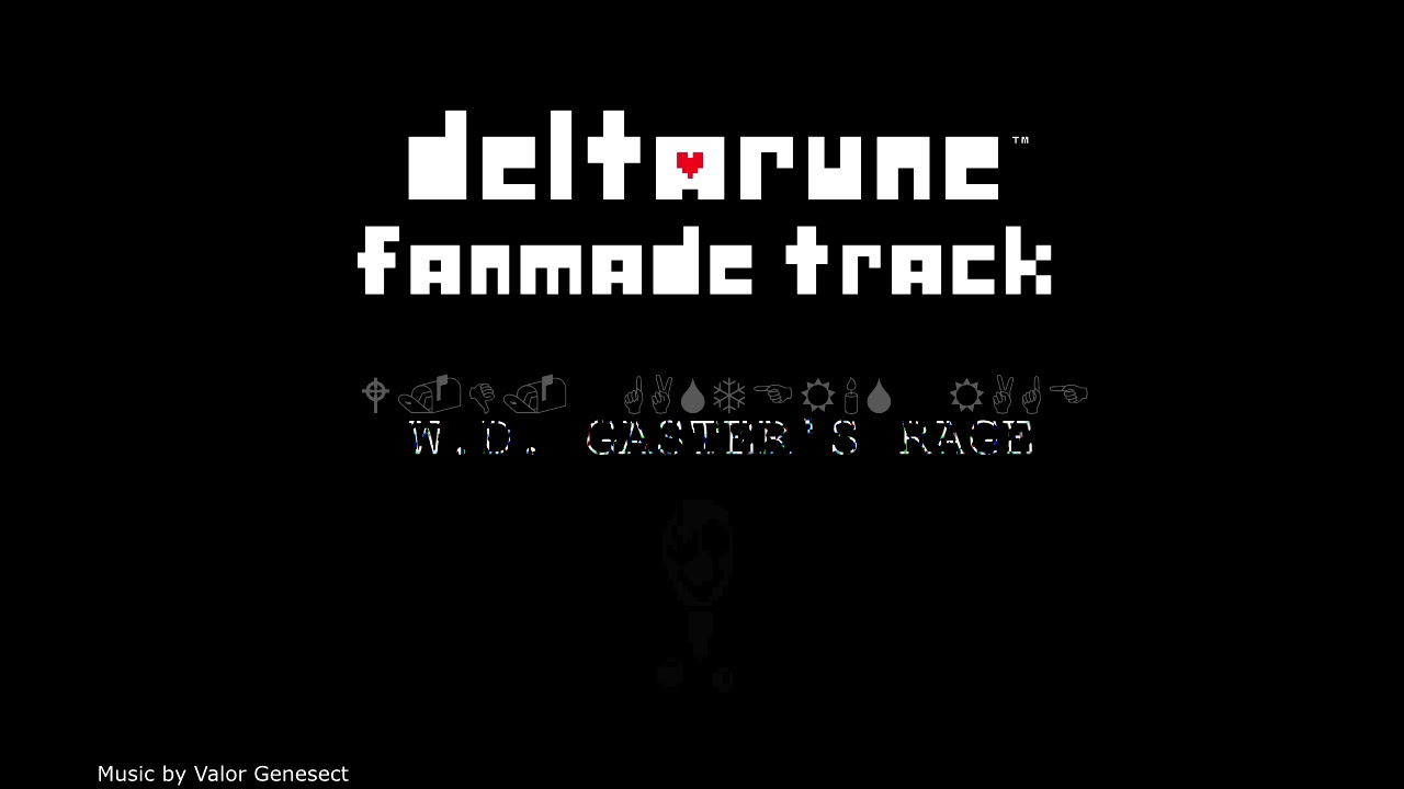 Deltarune FANMADE track - W.D. Gaster's Rage - YouTube