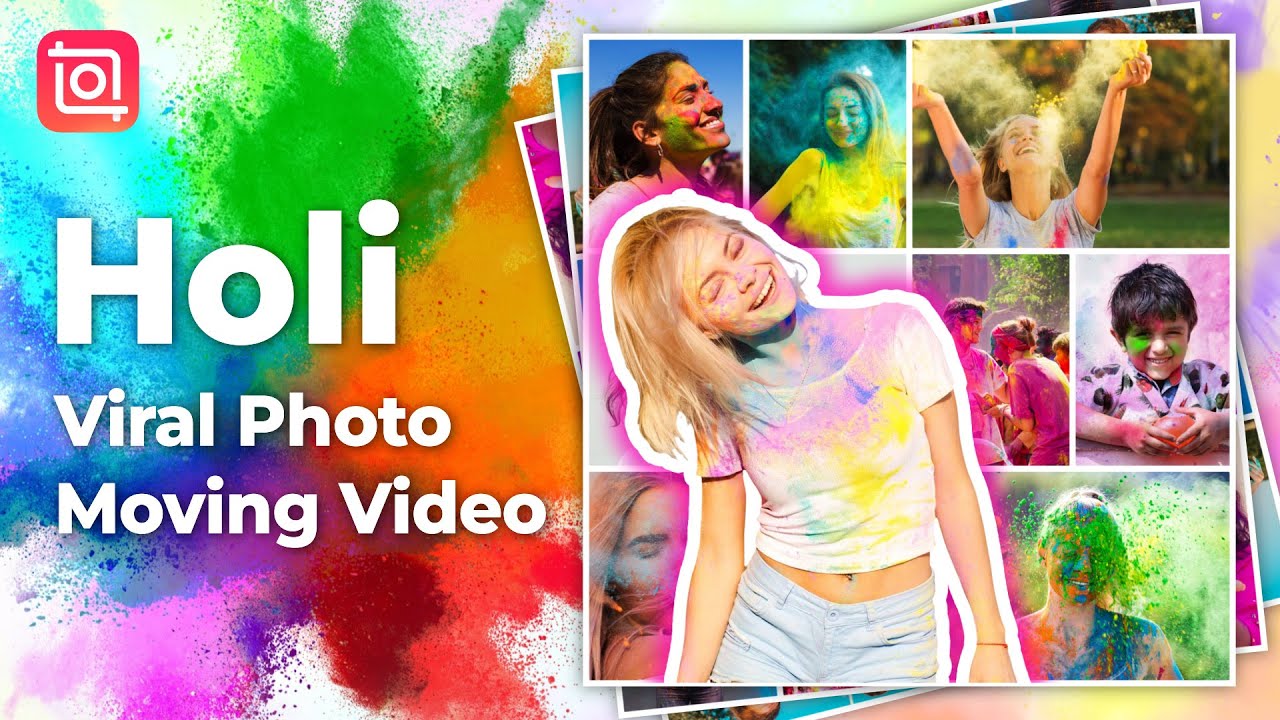 How to Make Viral Photo Moving Holi Video (InShot Tutorial) - YouTube