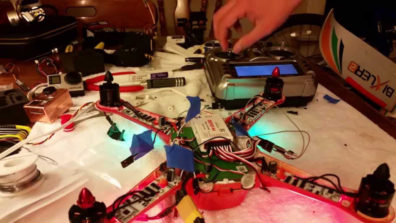 Walkera x350 Pro x8r Opera esc calibration - YouTube