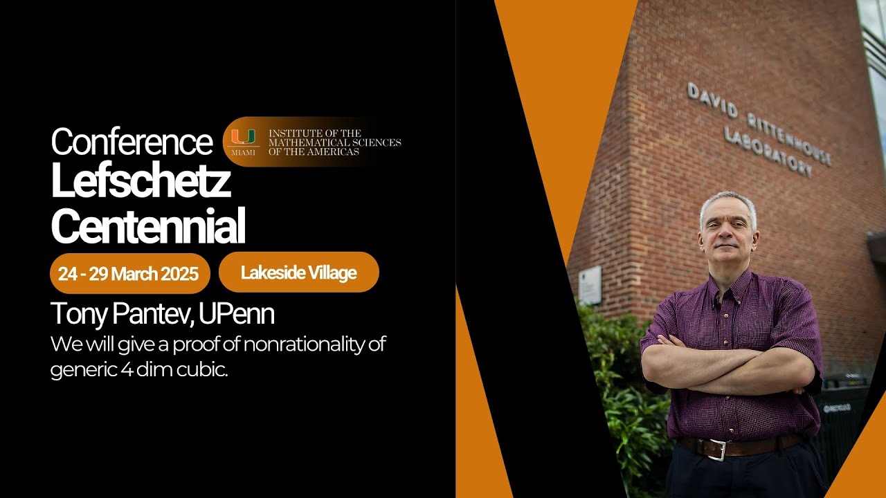 Tony Pantev, UPenn: Theory of atoms and applications - YouTube