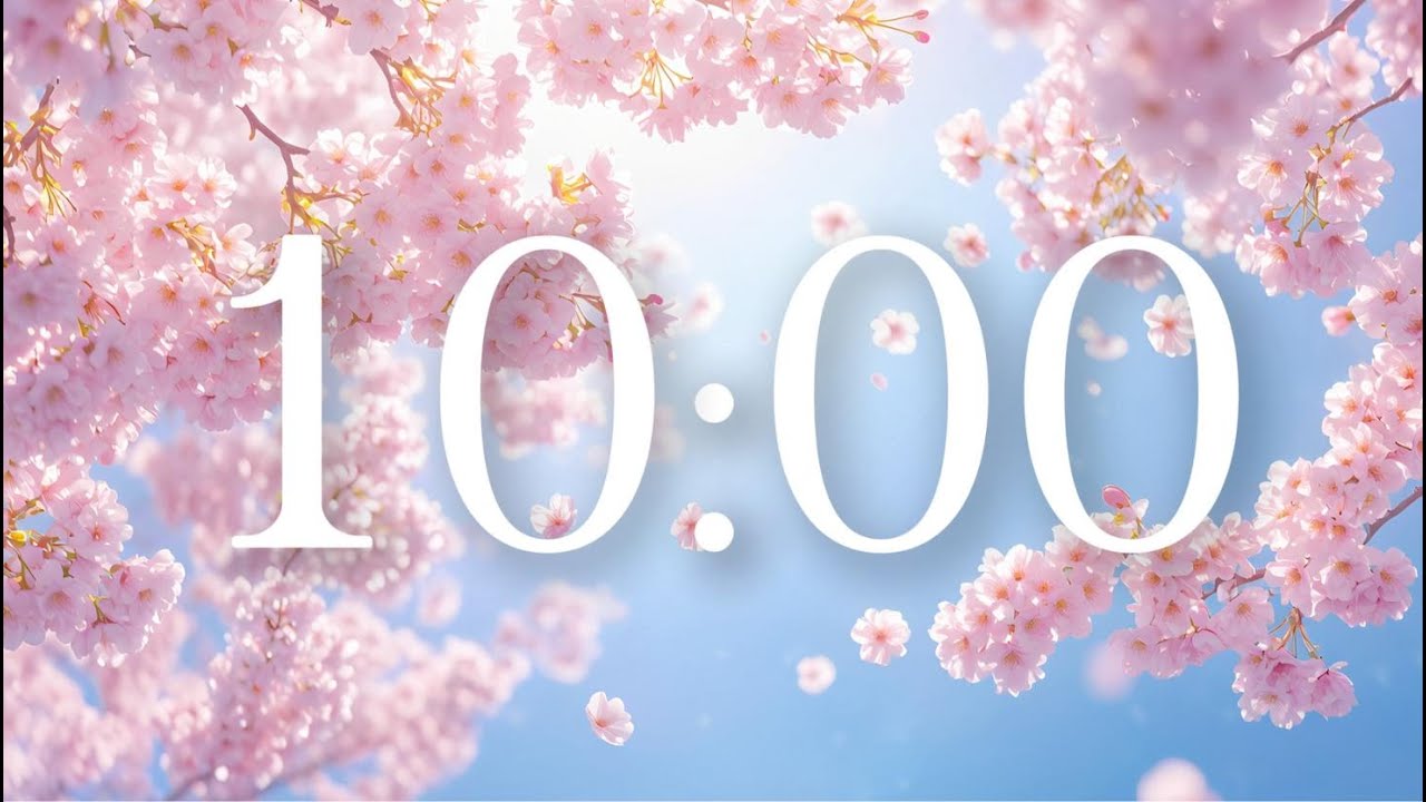 Relaxing 10 Minute Spring Timer with Music - YouTube