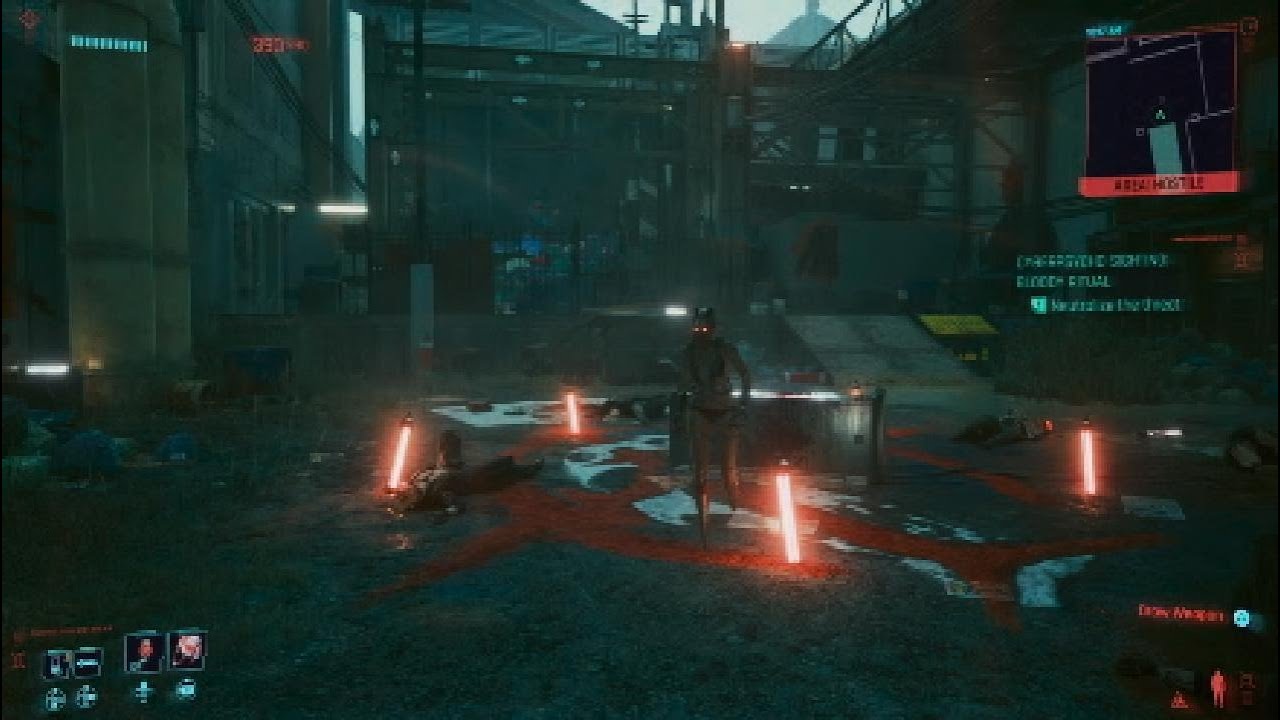 Weird cult ritual in Cyberpunk 2077 - YouTube
