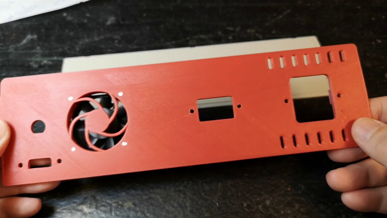 3D printed electronic case front and back panel design - YouTube