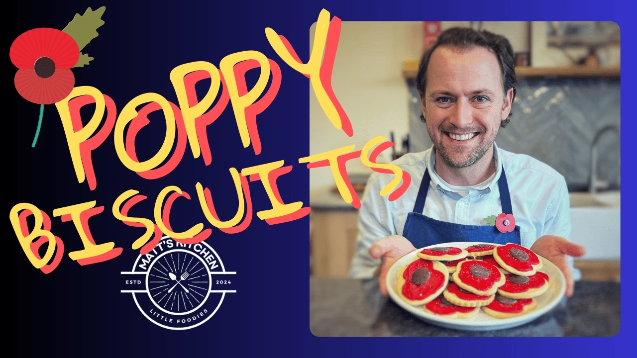 I Made Remembrance Day Poppy Biscuits - YouTube