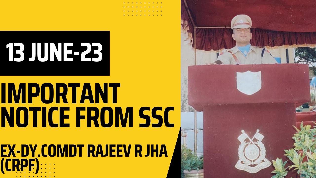 Important Notice from SSC (13th June 2023) | Government Job Updates # ...