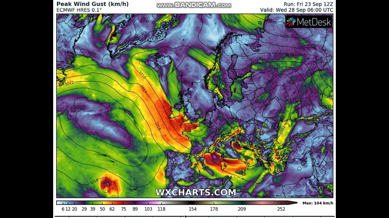 Wichury uderzą w Europę. Przed nami dwa orkany - YouTube