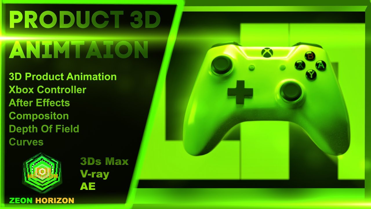 Xbox Controller Product 3D Animation By ZEON HORIZON - YouTube