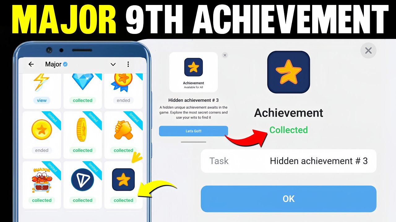 Major 9th New Achievement Complete Process | Major listing Date And ...