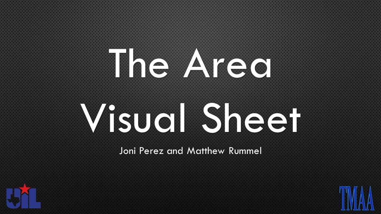 UIL Area Visual Sheet - YouTube