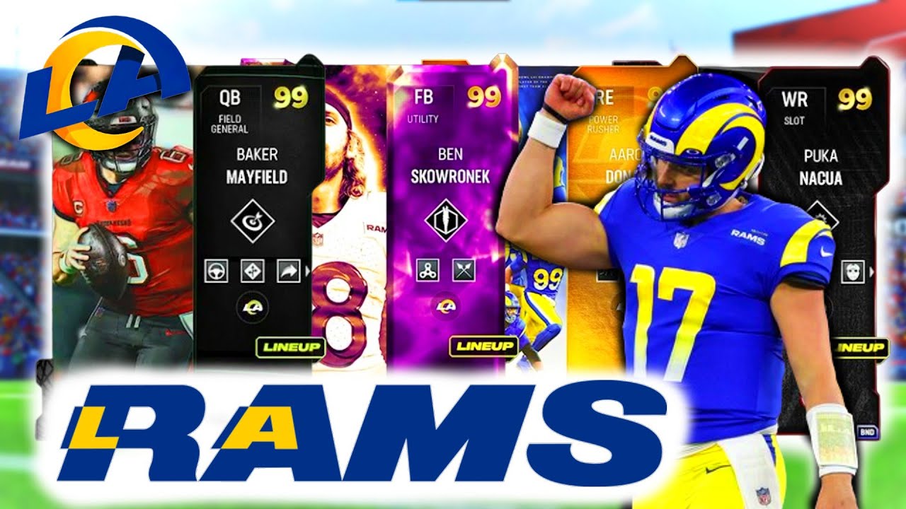 The BEST* Updated Los Angeles Rams Theme Team In Madden 24! - YouTube