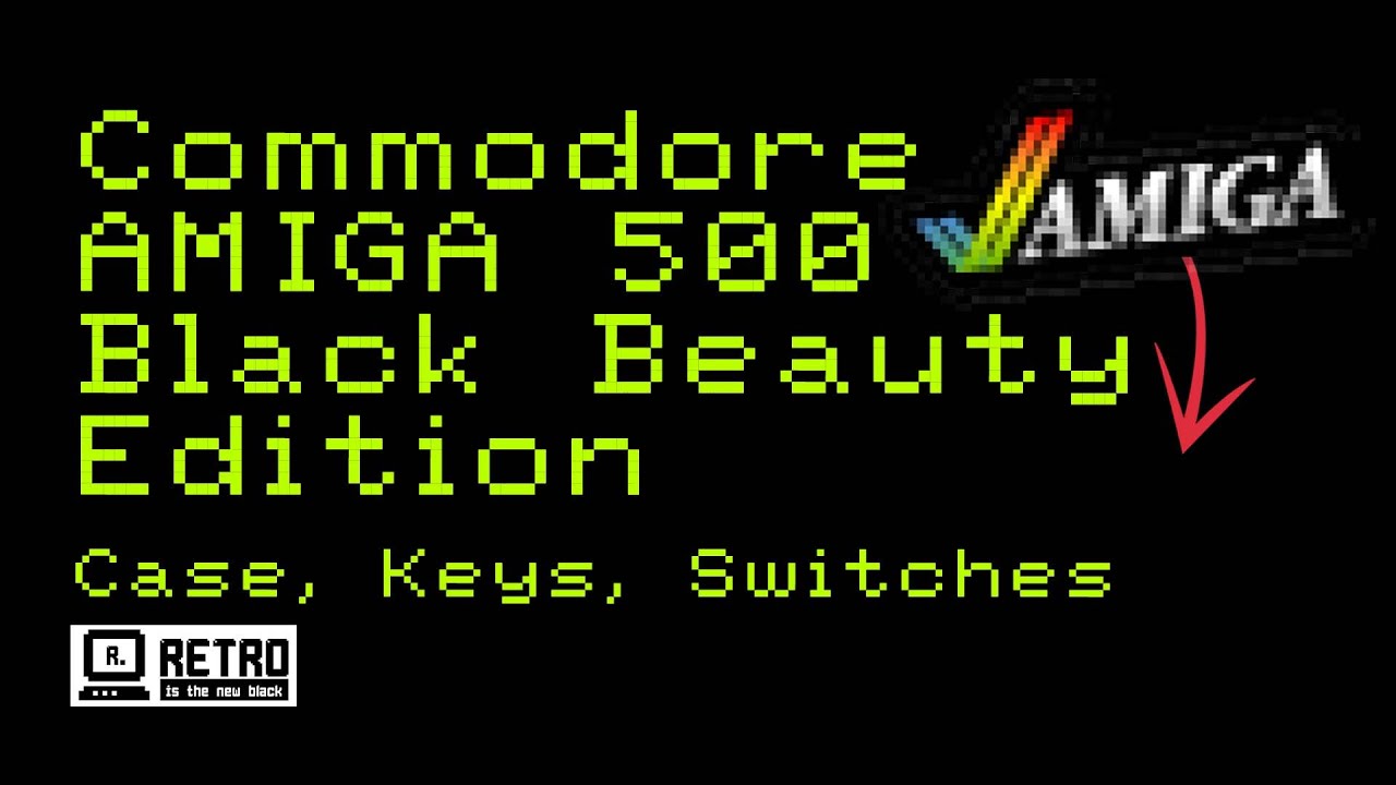The Commodore Amiga 500 - All Black Beauty Edition (Case, Keys ...