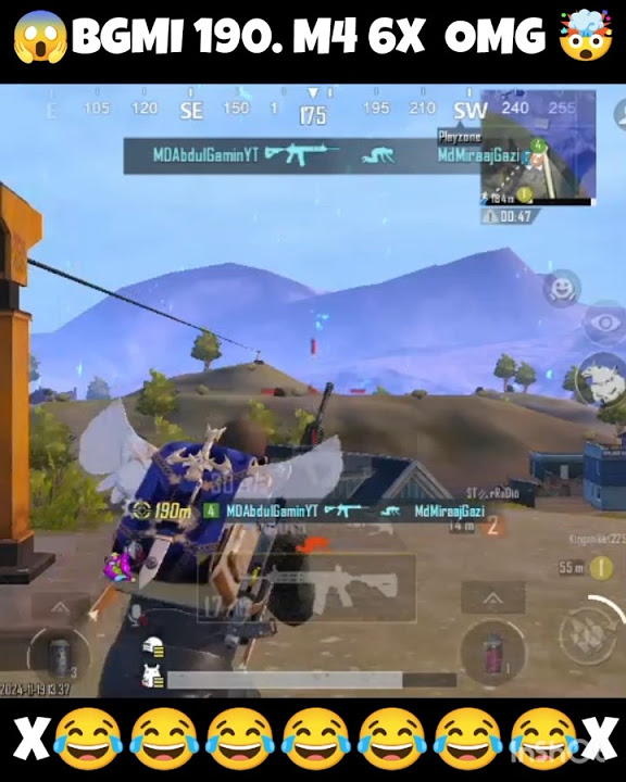 🤯BGMI OMG 190 M4 funny video #sorts #bgmi #youtubeshorts #gaming #funny #sortsbgmipayalga - YouTube