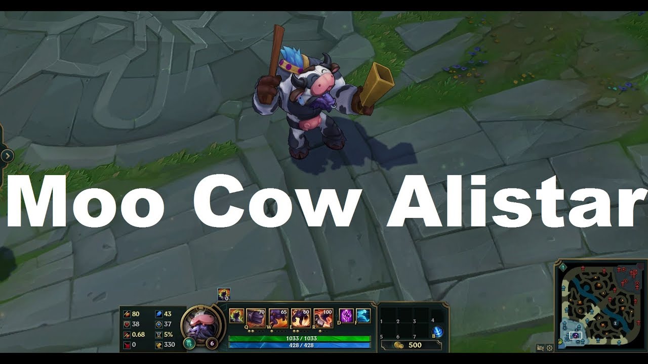 Moo Cow Alistar Skin Spotlight - League of Legends - YouTube