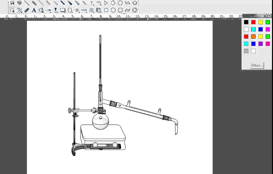 Montaje para una destilación simple con ChemDraw - YouTube
