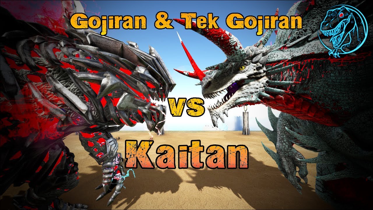 Gojiran & Tek Gojiran vs. Kaitan | ARK Kaiju Battle 🦎 - YouTube