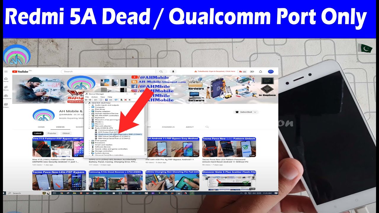 Redmi 5A Dead Problem Fault Tracing Step by Step | Redmi (MCG3B) only ...