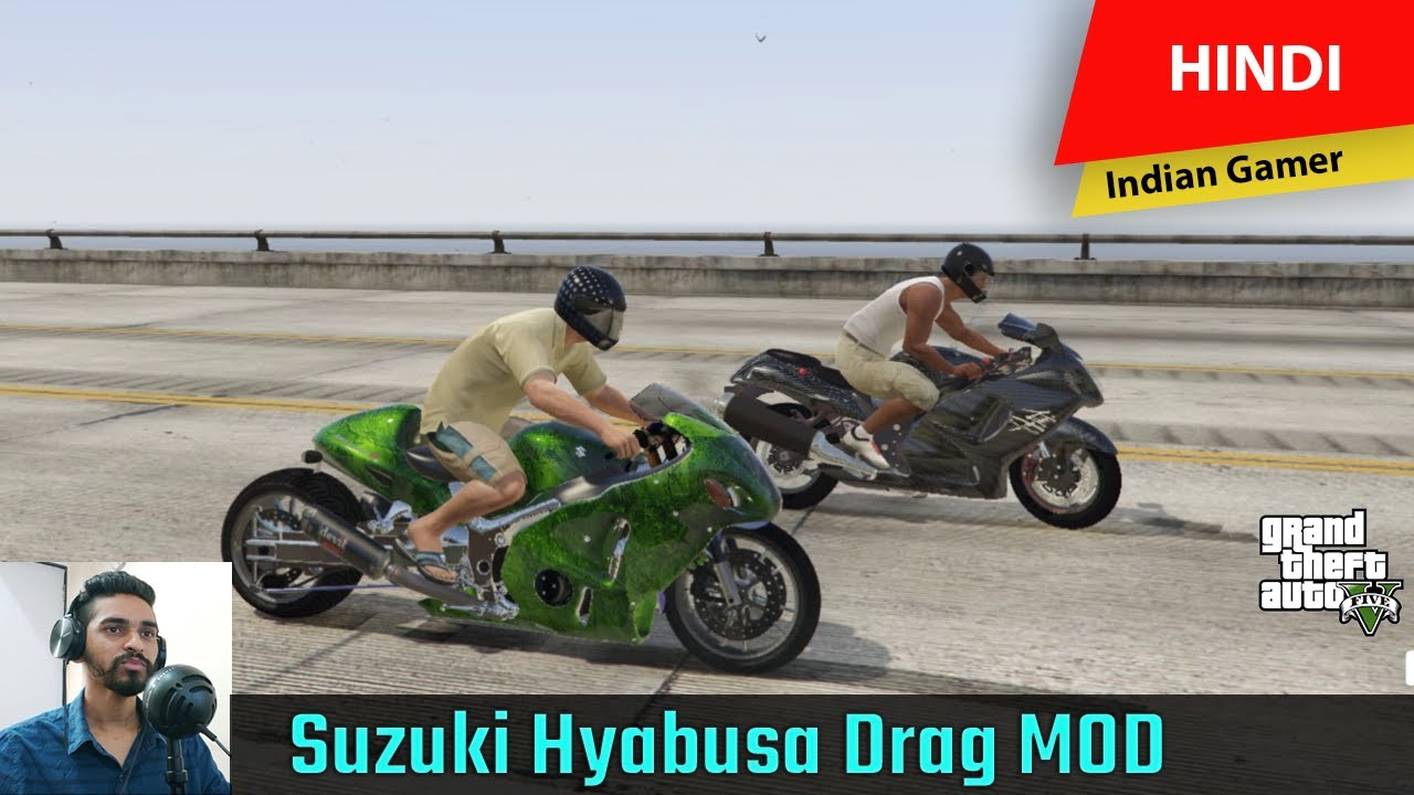 GTA 5 - How to Install Suzuki Hayabusa & Drag Hayabusa Mod | Hindi ...