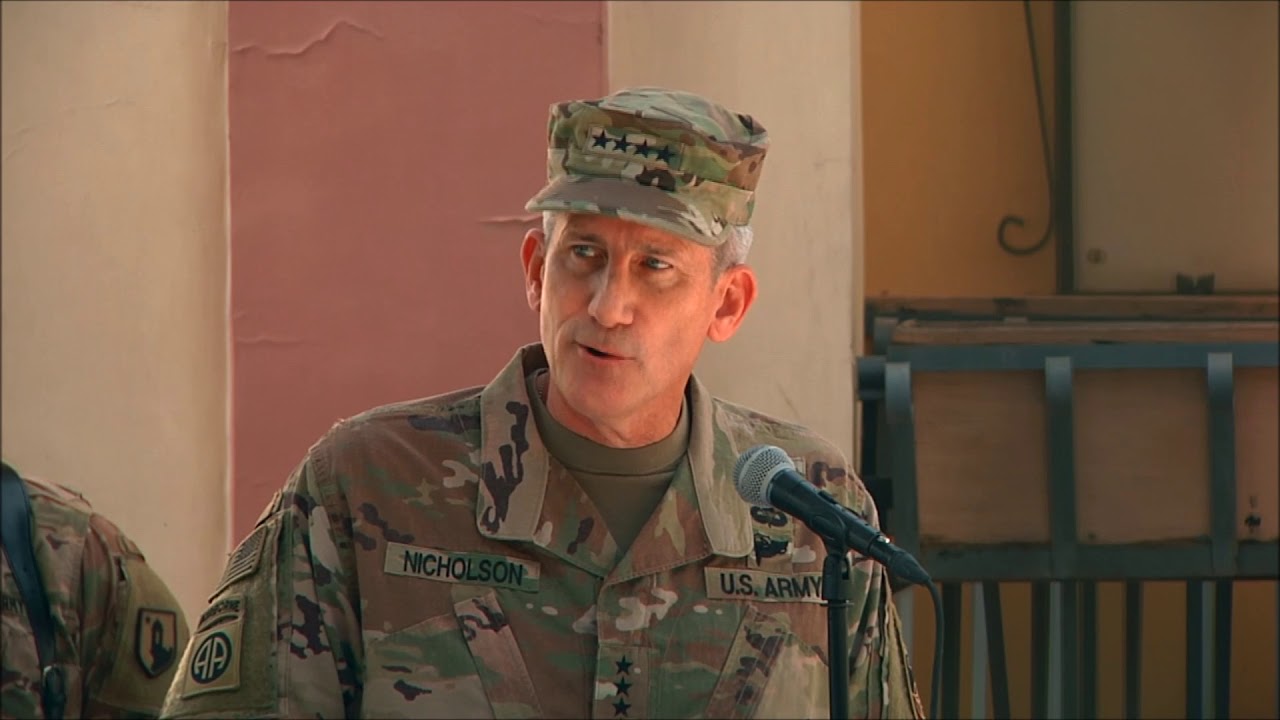 Gen. John Nicholson's Touching Memorial Speech At Resolute Support HQ ...