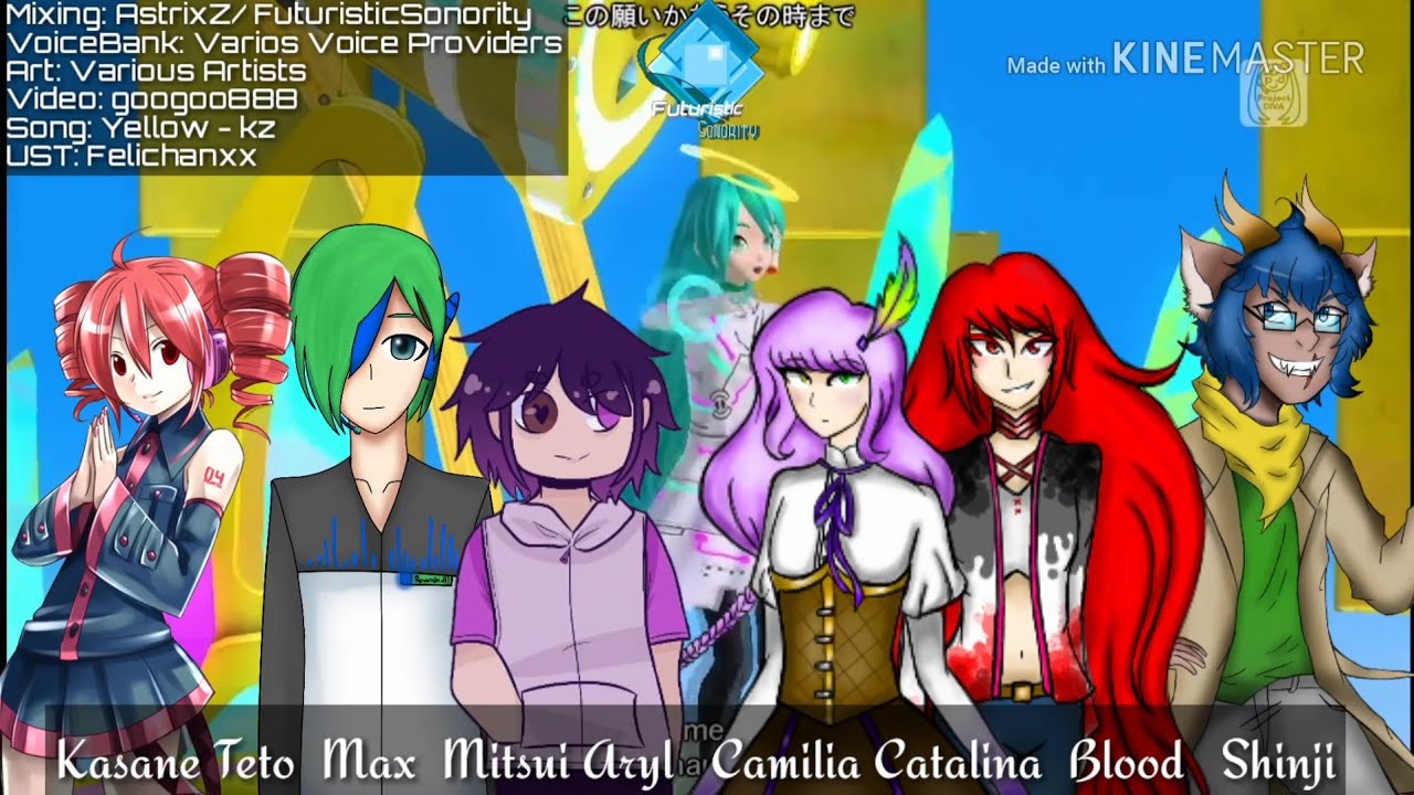 【UTAUカバー】【COLLAB】【6人】 - Yellow [Read Description] - YouTube