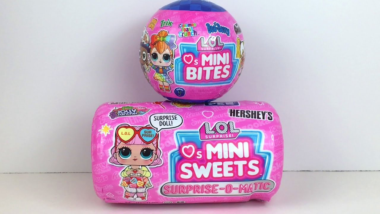 Opening LOL Mini Bites Cereal & Mini Sweets ~ Unboxing & Review - YouTube