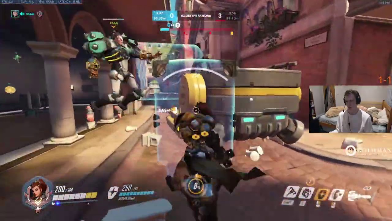 ASTRO + YZNSA! MERCY + BRIGITTE GAMEPLAY OVERWATCH SEASON 25 TOP 500 ...